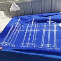 China Slotted Wafer Carrier Quartz Glass Boat for sale