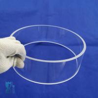 China High-temperature Resistant 1100℃ Quartz Flange Tube with 99.99% SiO2 Purity and Corrosion Resistance for sale