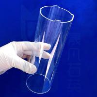 China Transparent Heat Resistant Silica Quartz Glass Tube Large Diameter Morse 6.5 for sale