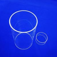 China Transparent Heat Resistant Silica Quartz Glass Tube Large Diameter Morse 6.5 for sale
