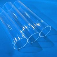 China Transparent Heat Resistant Silica Quartz Glass Tube Large Diameter Morse 6.5 for sale