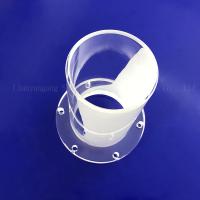 China High Quality Polished Quartz Glass Tube Quartz Tube With Flange End for sale