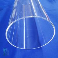 China Custom High Temperature Resistant Large Diameter Quartz Glass Tube with Good Electrical Insulation for sale