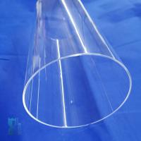 China Custom High Temperature Resistant Large Diameter Quartz Glass Tube with Good Electrical Insulation for sale