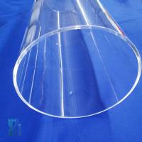 China Custom High Temperature Resistant Large Diameter Quartz Glass Tube with Good Electrical Insulation for sale