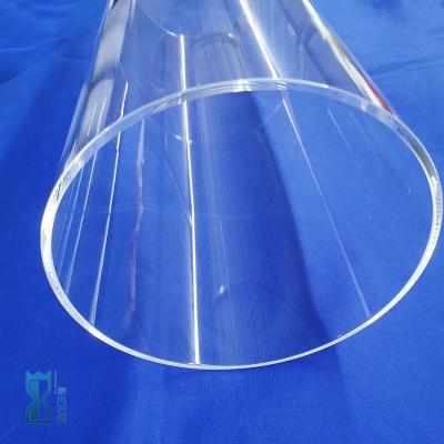China Factory Custom Large Diameter Quartz Glass Tube High Temperature and Corrosion Resistant for Industrial Applications for sale