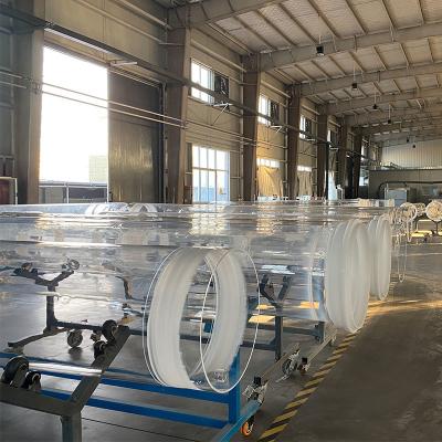 China Manufacture Large Diameter High Temperature Resistant Corrosion Resistant Quartz Glass Tube for sale