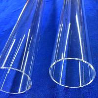China Custom High Temperature Resistant Large Diameter Quartz Glass Tube with Good Electrical Insulation for sale