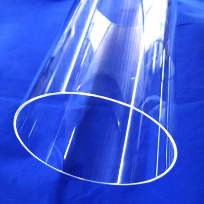 China Custom High Temperature Resistant Large Diameter Quartz Glass Tube with Good Electrical Insulation for sale
