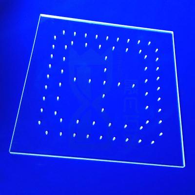 China Clear Quartz Glass Plate High Resistant Square Quartz Plate Density 2.2g/cm3 SIO2 99.99% for sale