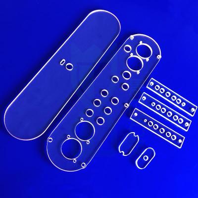 China Clear Quartz Disc Chip Wafer Single-channel and Dual-channel Optical Fiber Connector Cable Connector Wire Connector for sale