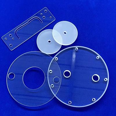 China Factory Quartz Glass Sheet Custom High Temperature Resistant Transparent for sale