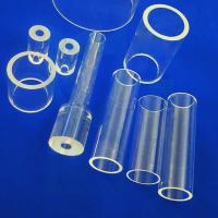 China Custom Large Diameter High Temperature Resistant quartz glass tube price for sale
