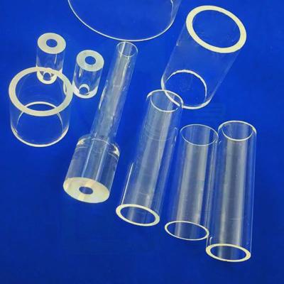 China Custom Large Diameter High Temperature Resistant quartz glass tube price for sale