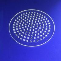 China Factory Custom Quartz Glass Sheet High Temperature Laser Perforated for sale