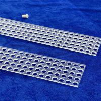 China Factory Custom Corrosion Resistant Transparent Perforated Quartz Sheet for sale