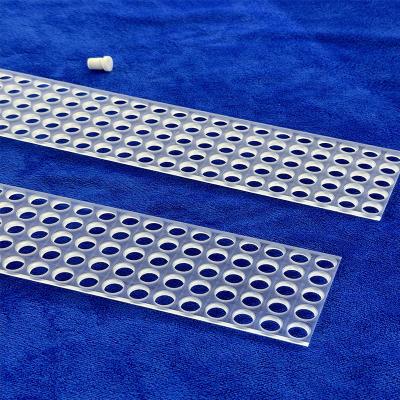 China Factory Custom Corrosion Resistant Transparent Perforated Quartz Sheet for sale
