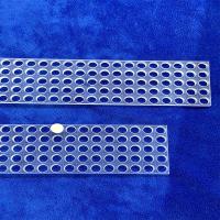 China Factory Custom Corrosion Resistant Transparent Perforated Quartz Sheet for sale