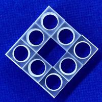 China Factory Custom Corrosion Resistant Transparent Perforated Quartz Sheet for sale