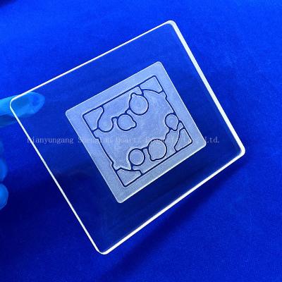 China Custom Made Deep Processing Opaque Transmittance UV Quartz Glass Plate for sale