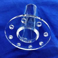 China Factory Custom High Temperature Welded Flange Quartz Pipe for sale