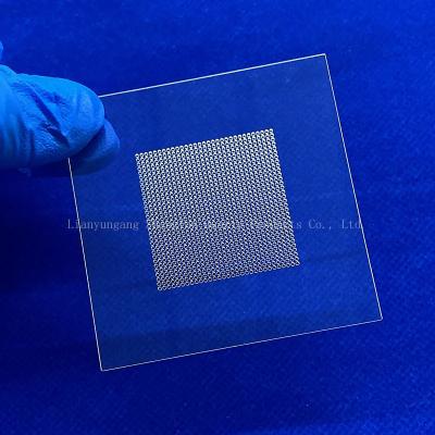 China Factory Custom Laser Perforated Ultra-thin Quartz Glass Sheet for sale