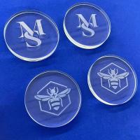 China Factory Custom High Temperature Sandblasting Logo Quartz Sheet for sale