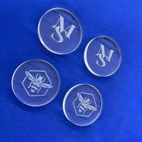 China Factory Custom High Temperature Sandblasting Logo Quartz Sheet for sale