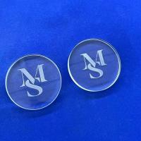 China Factory Custom High Temperature Sandblasting Logo Quartz Sheet for sale