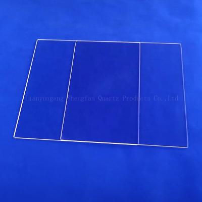 China UV High Light Transmission Corrosion Resistant Square Quartz Glass Sheet for sale