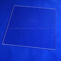 China UV High Light Transmission Corrosion Resistant Square Quartz Glass Sheet for sale