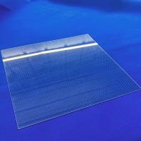 China High Purity High Temperature UV Window Laser Perforated Fused Quartz Glass Plate for sale