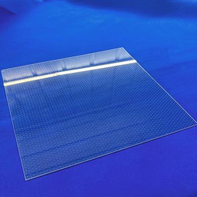 China High Purity High Temperature UV Window Laser Perforated Fused Quartz Glass Plate for sale