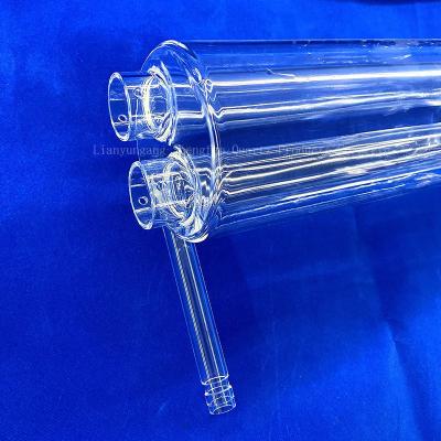 China Custom High-temperature Laboratory Instrument Quartz Double Tube for sale
