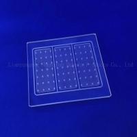China Factory Custom Slotted Quartz Glass Sheet High Temperature Resistance for sale