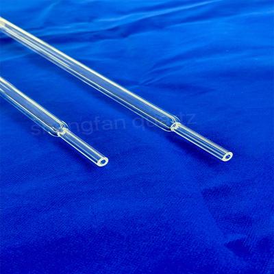 China High Transmittance 1100℃ Working Temperature 99.99% SiO2 Purity Quartz Glass Tube for Semiconductor and Optical Applications for sale