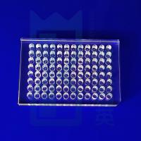 China Heat Resistant Fused Silica Quartz Glass Plate Drilled Hole Clear Quartz Plate for sale