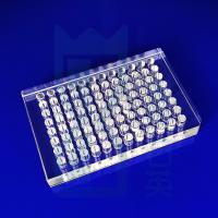 China Heat Resistant Fused Silica Quartz Glass Plate Drilled Hole Clear Quartz Plate for sale