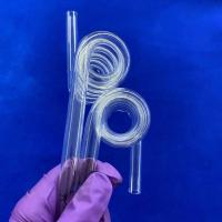 China Factory Custom High Temperature Resistant Transparent Quartz Spiral Pipe for sale