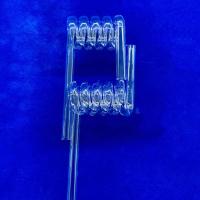 China Factory Custom High Temperature Resistant Transparent Quartz Spiral Pipe for sale
