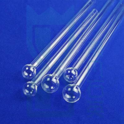 China Factory Custom High Temperature Resistant Transparent Quartz Spherical Tube for sale
