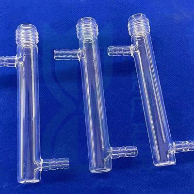 China Custom High Purity High Temperature Sealed Laboratory Quartz Thread Pipe for sale