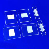 China Custom Cnc Optical Slotted Quartz Glass Panel Window Panels for sale