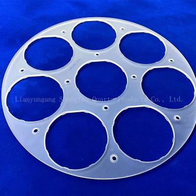China Professional Custom High Temperature Resistance Photovoltaic Quartz Punching Sheet for sale