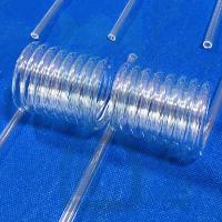 China Professional Custom High Temperature Resistant Transparent Quartz Spiral Tube for sale