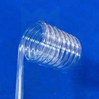 China Professional Custom High Temperature Resistant Transparent Quartz Spiral Tube for sale