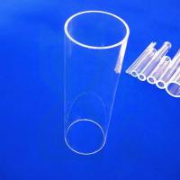 China Custom Large Diameter High Temperature Resistant Quartz Glass Tube for sale