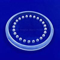 China Professional Custom High Temperature Resistant Transparent Perforated Quartz Step Sheet for sale