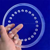 China Professional Custom High Temperature Resistant Transparent Perforated Quartz Step Sheet for sale