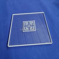 China Factory Custom High Temperature Sandblasting Logo Quartz Sheet for sale